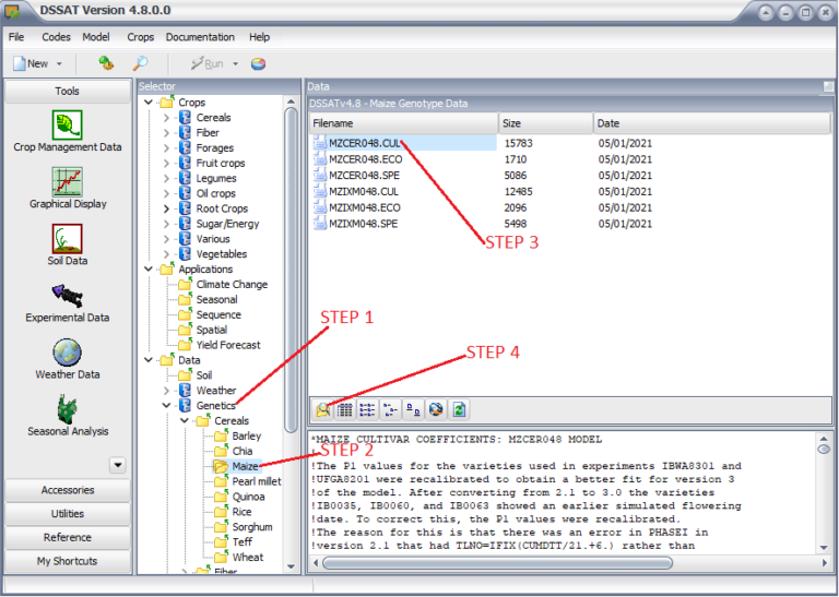 [Q] How to add a new Cultivar line in DSSAT? - DSSAT.net